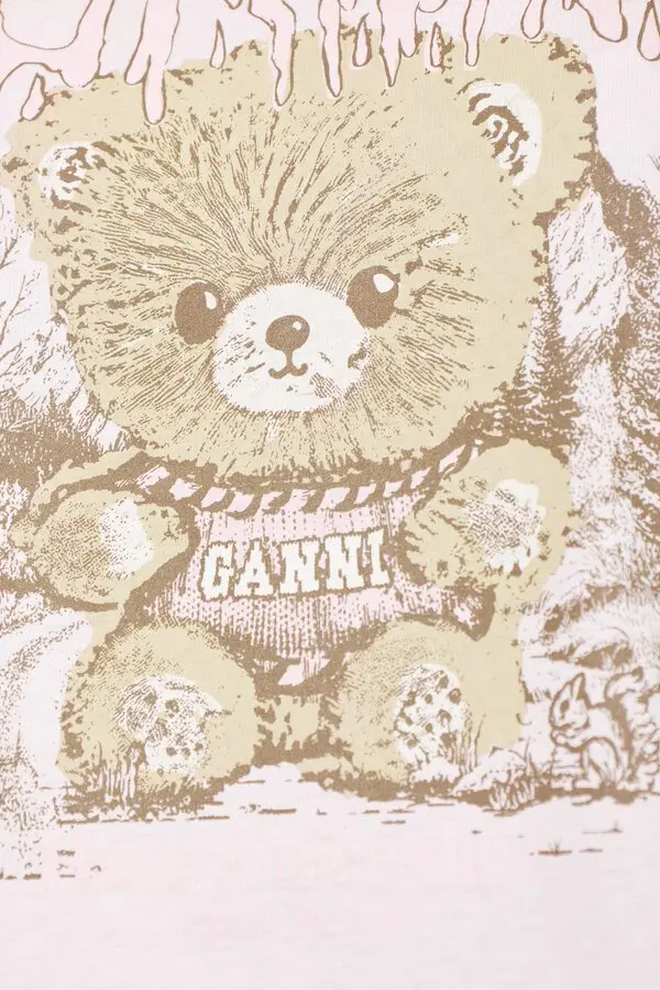 GANNI T-shirt With Colorful Print