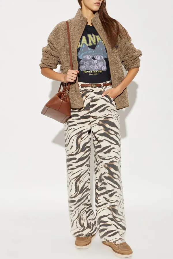 GANNI T-shirt With Colorful Print