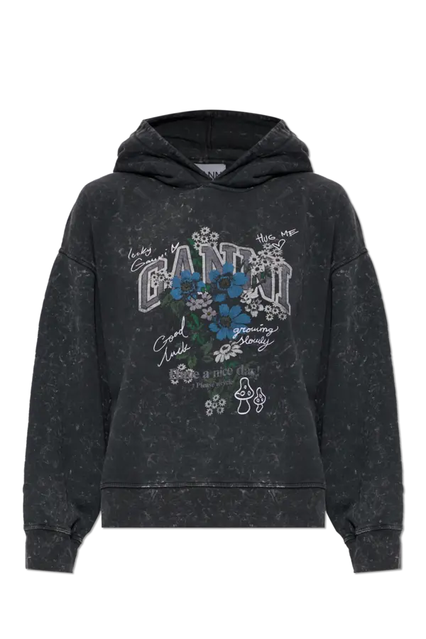 GANNI Sweatshirt With Colorful Print