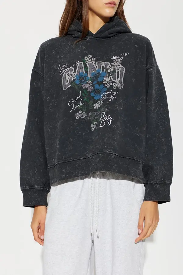 GANNI Sweatshirt With Colorful Print