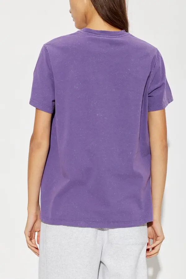 GANNI Have A Nice Day!" Teddy Bear Print Cotton T-shirt