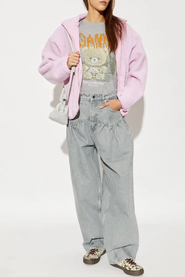 GANNI T-shirt With A Colorful Print