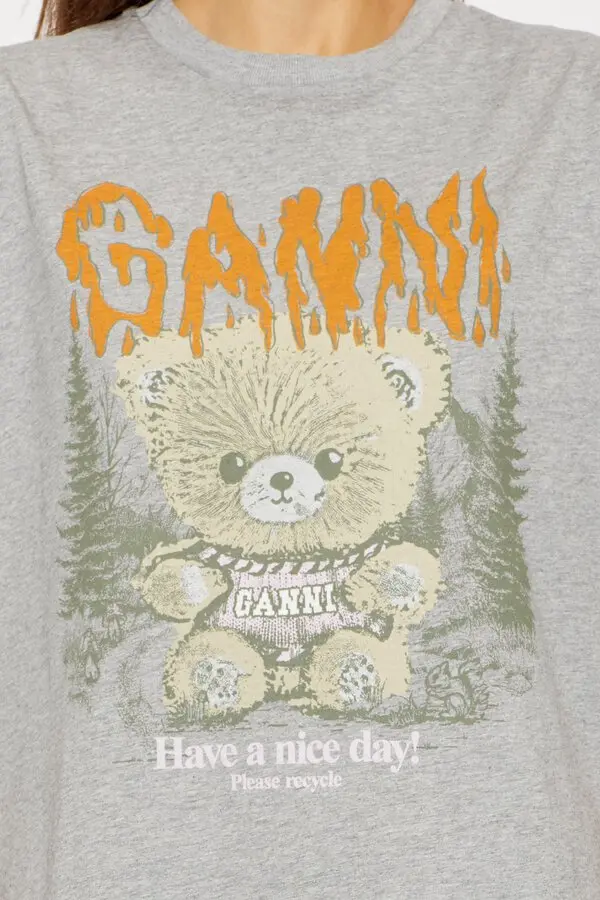 GANNI T-shirt With A Colorful Print