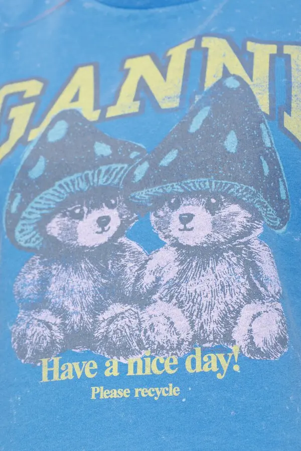 GANNI T-shirt With A Colorful Print