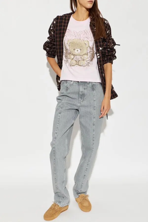GANNI T-shirt With Colorful Print