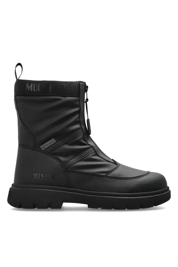 Moon Boot Ankle Boots ‘mb Combat Zip Boot Wp - Black