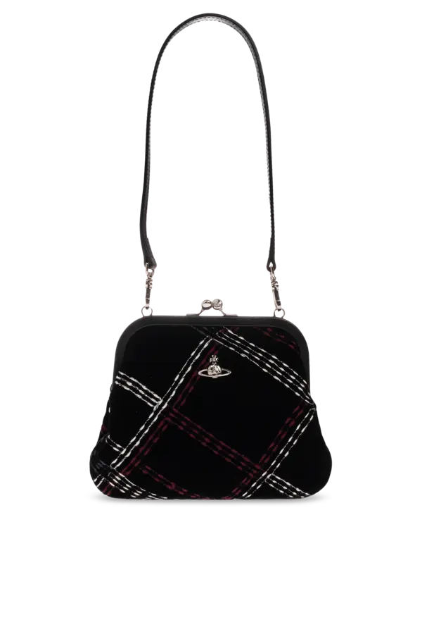 VIVIENNE WESTWOOD Velvet Bag "vivienne - Black