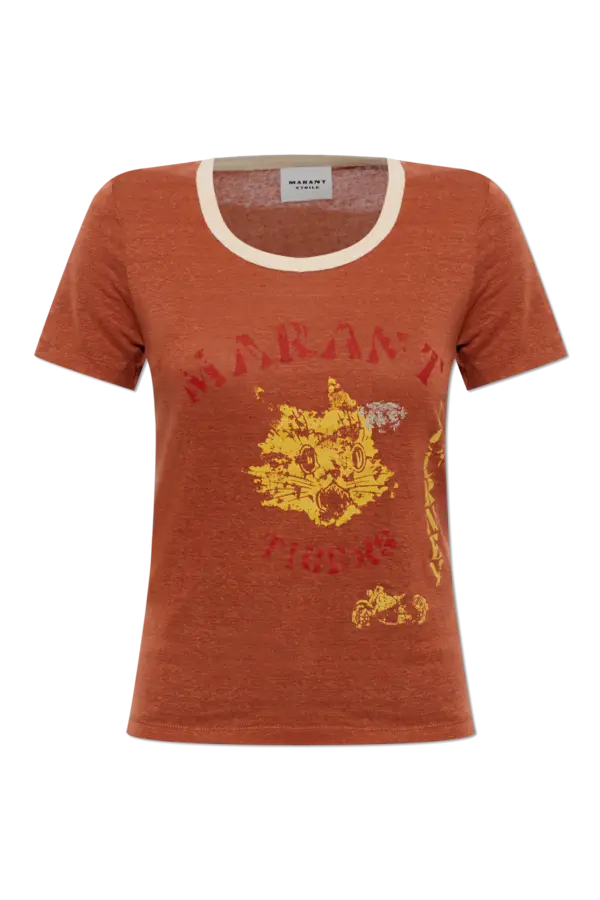 MARANT ETOILE T-shirt 'kiliann - Brown