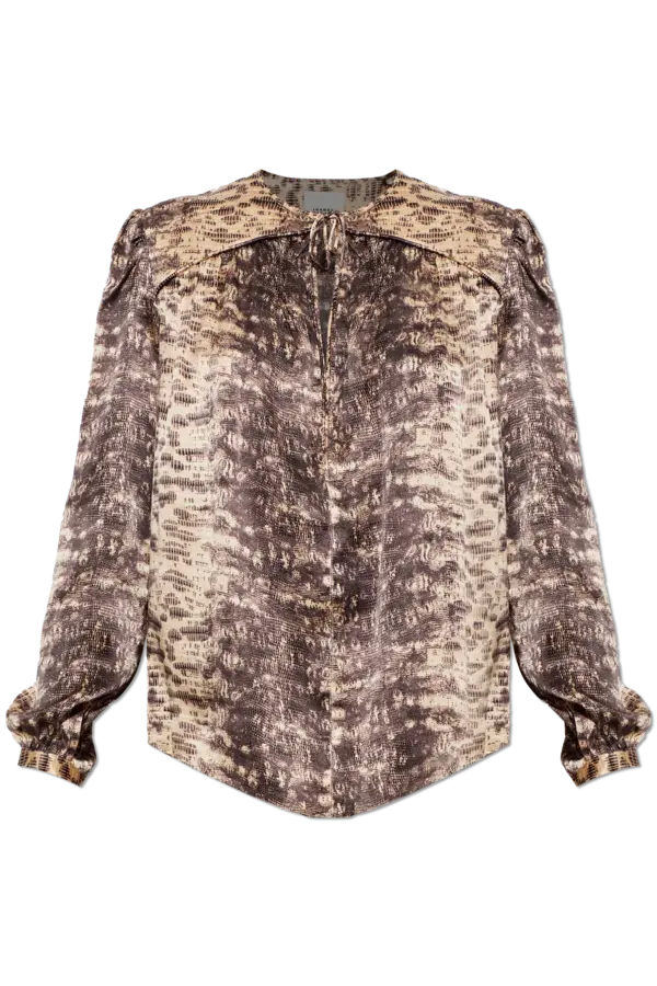Isabel Marant Étoile Silk Top "laraya - Brown
