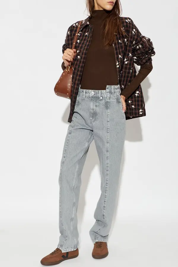GANNI Jeans With Stitching On The Legs