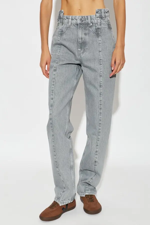 GANNI Jeans With Stitching On The Legs