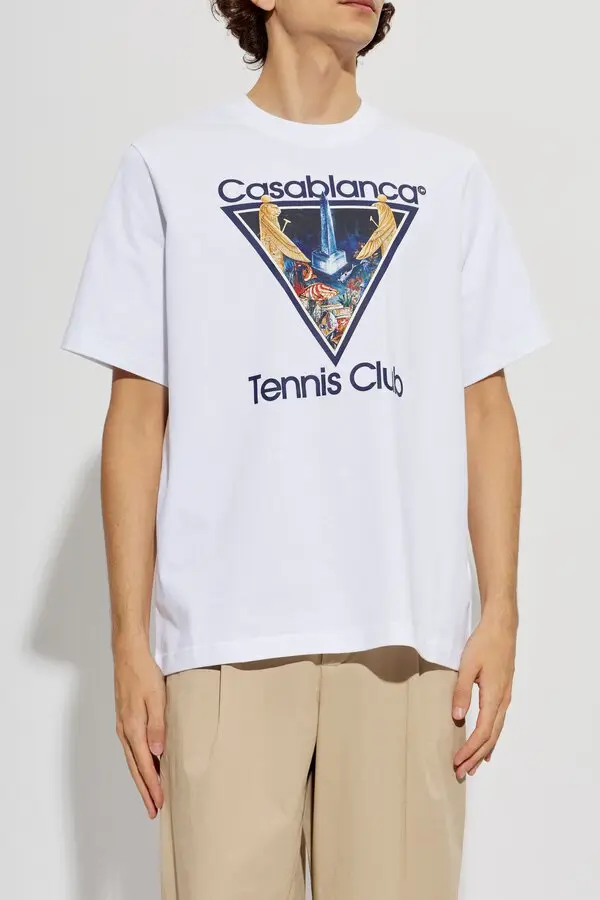 Casablanca T-shirt With Colorful Print