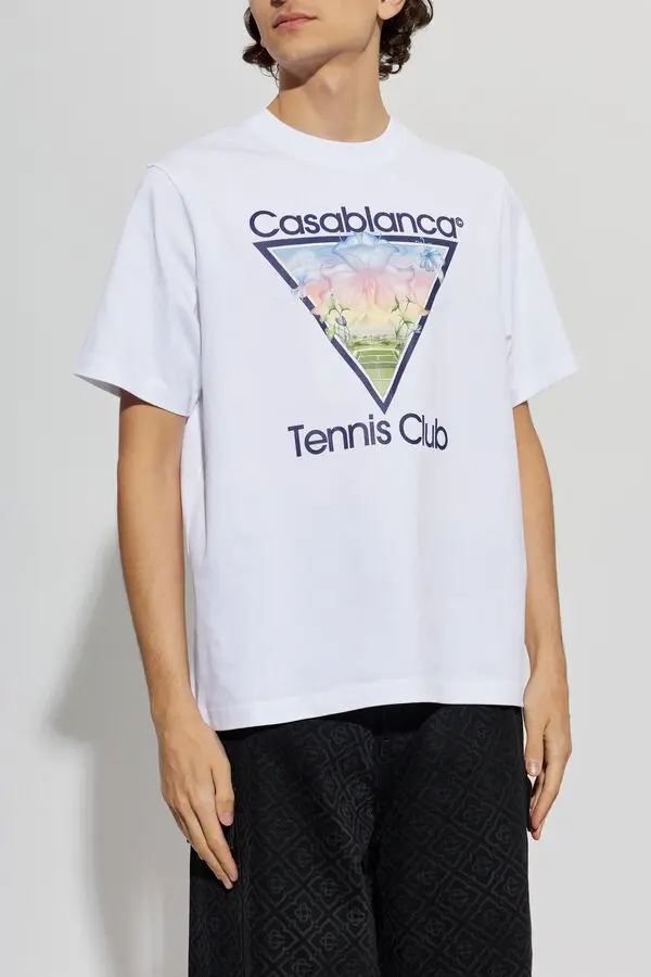 Casablanca T-shirt With Colorful Print