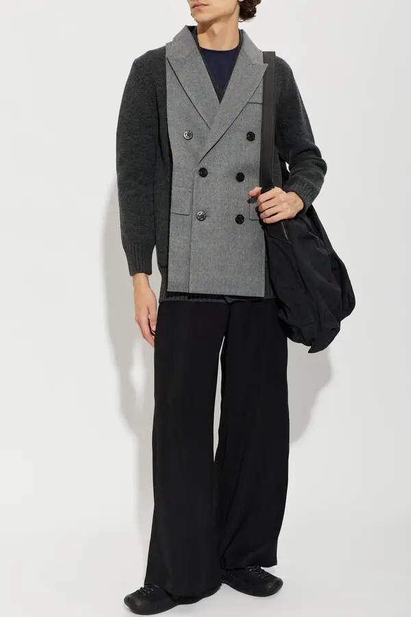 Sacai Cardigan With A Decorative Double-breasted Panel