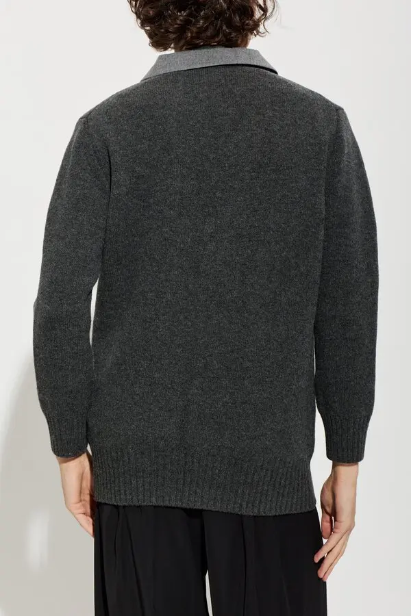 Sacai Cardigan With A Decorative Double-breasted Panel
