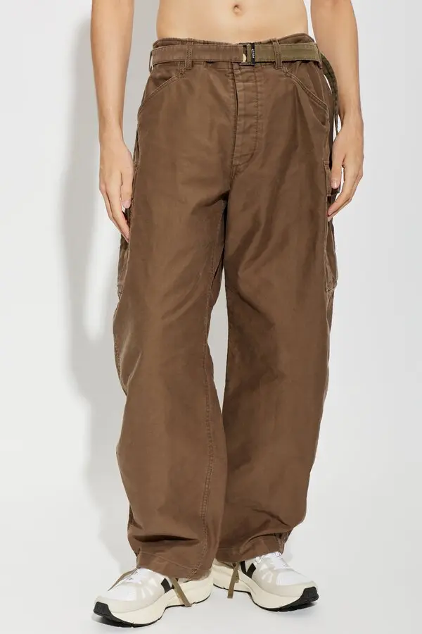 Sacai Cargo Trousers With A Vintage Effect