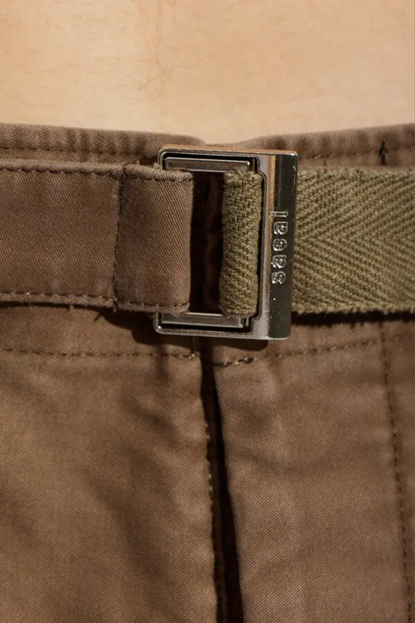 Sacai Cargo Trousers With A Vintage Effect