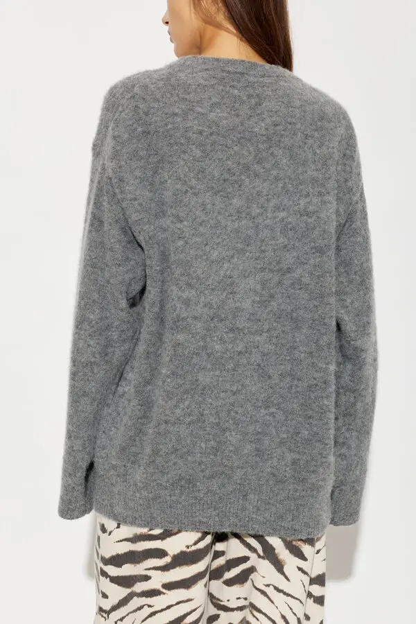 GANNI Oversize Sweater With Logo