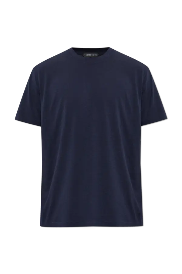 TOM FORD Crew Neck T-shirt - Navy Blue
