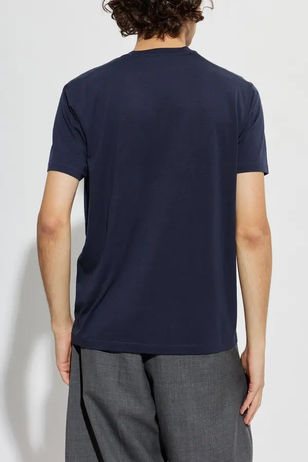 TOM FORD Crew Neck T-shirt - Navy Blue
