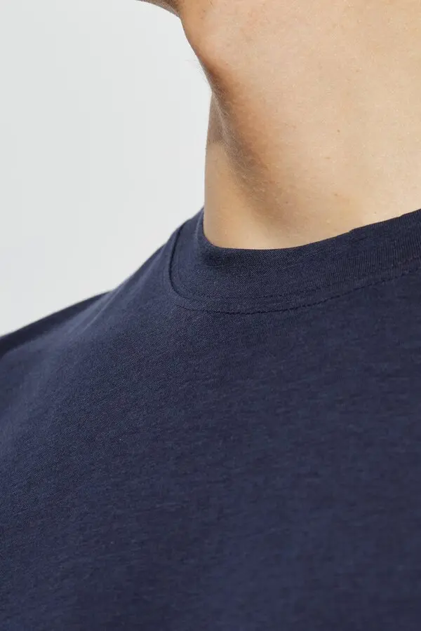 TOM FORD Crew Neck T-shirt - Navy Blue