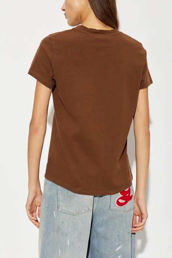 American Vintage T-shirt With Printed Logo