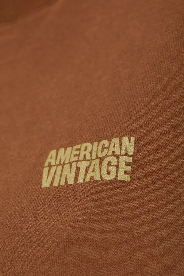 American Vintage T-shirt With Printed Logo