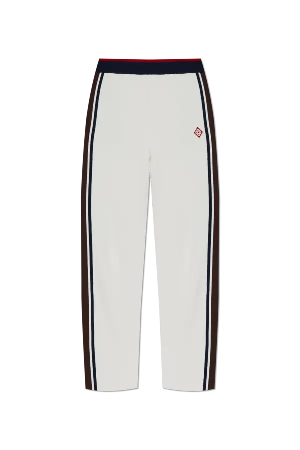 Casablanca Trousers With Side Stripes - Cream