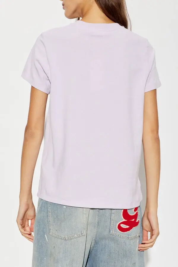 American Vintage T-shirt With Printed Logo