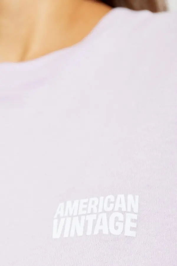 American Vintage T-shirt With Printed Logo