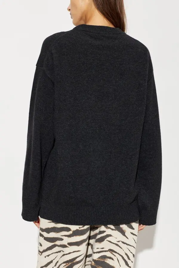 GANNI Sweater With Colorful Pattern And Logo
