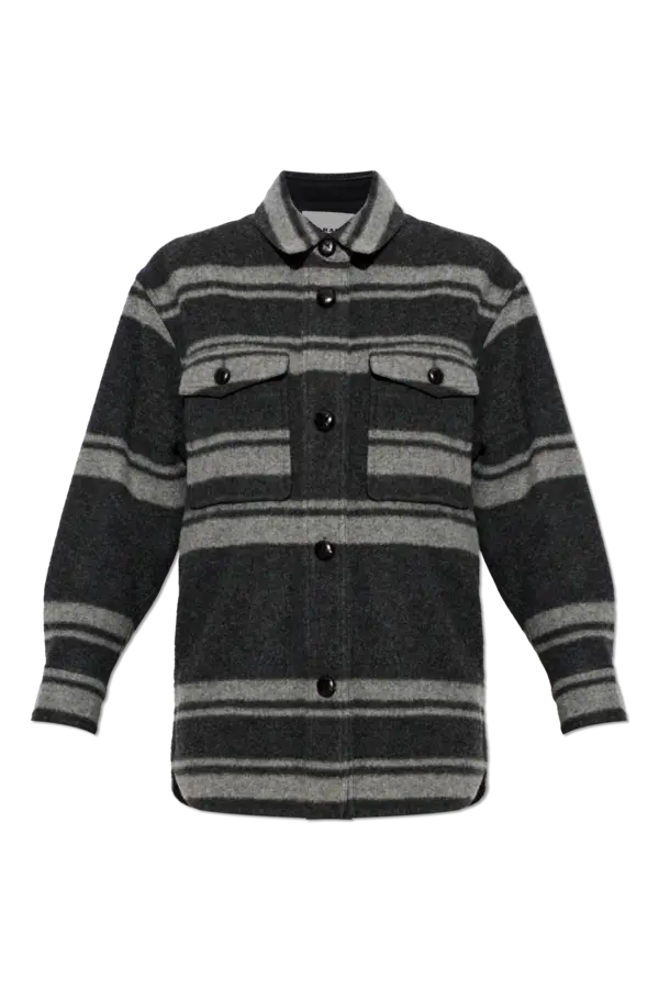 MARANT ETOILE Harveli" Shirt - Grey