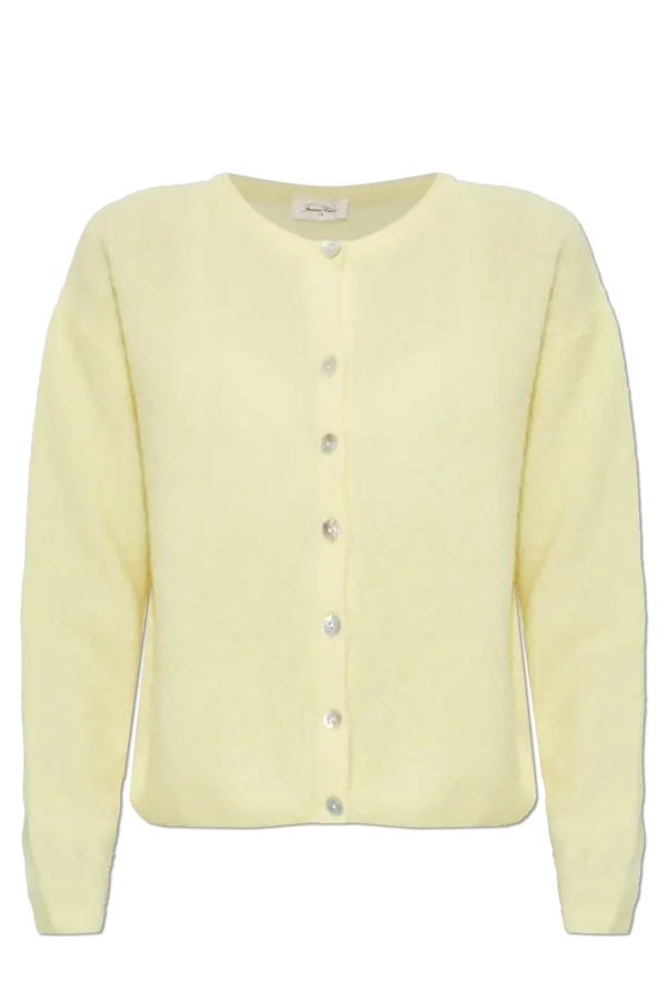 American Vintage Cardigan With Button Fastening - Yellow