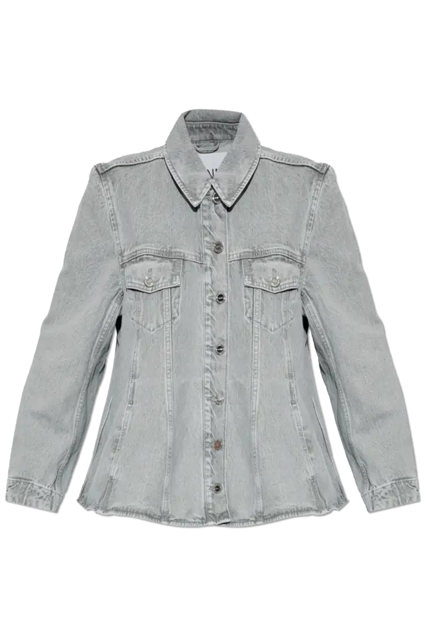 GANNI Denim Shirt - Grey
