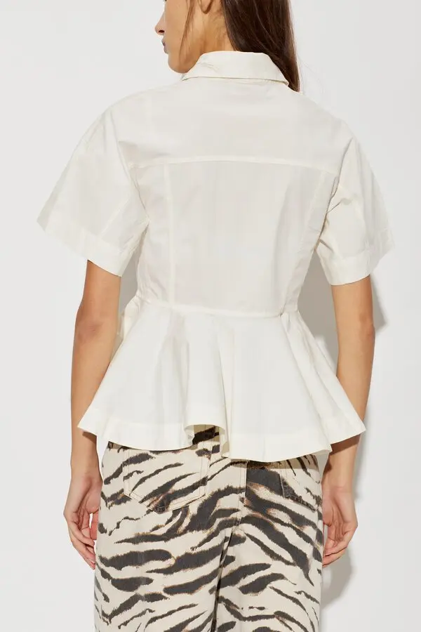 GANNI Peplum Top