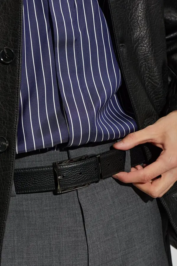 FERRAGAMO Reversible Leather Belt