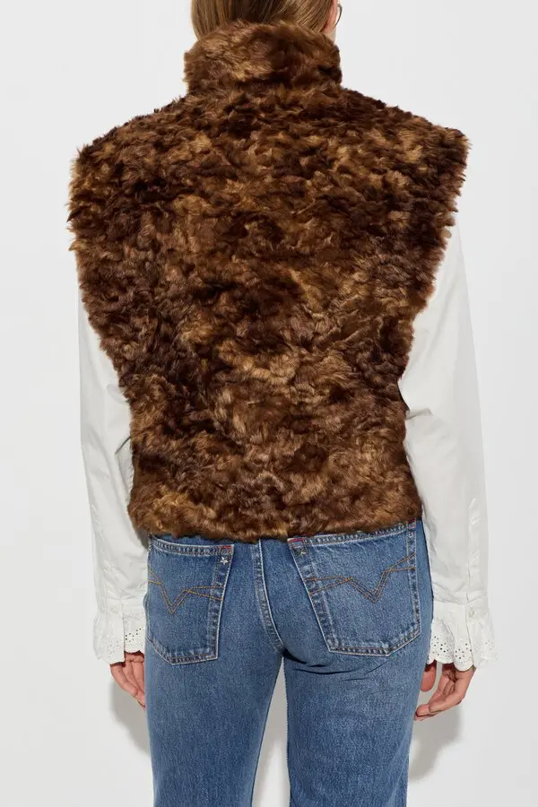 MARANT ETOILE Jocya" Faux Fur Vest