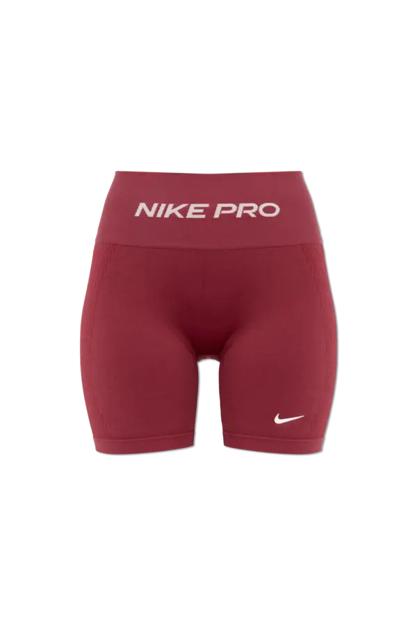 Nike Short Leggings With Logo - Red