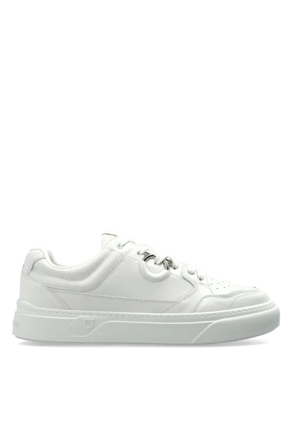 FERRAGAMO Seth" Leather Sport Shoes - White