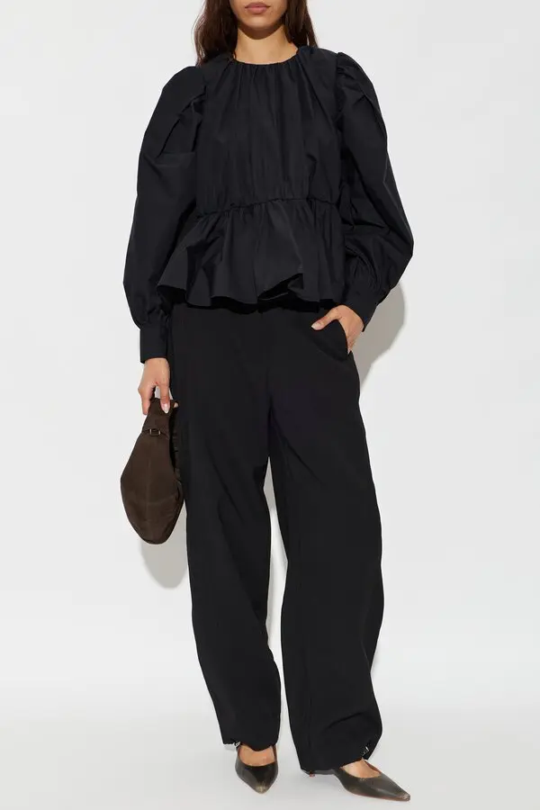 GANNI Peplum Top