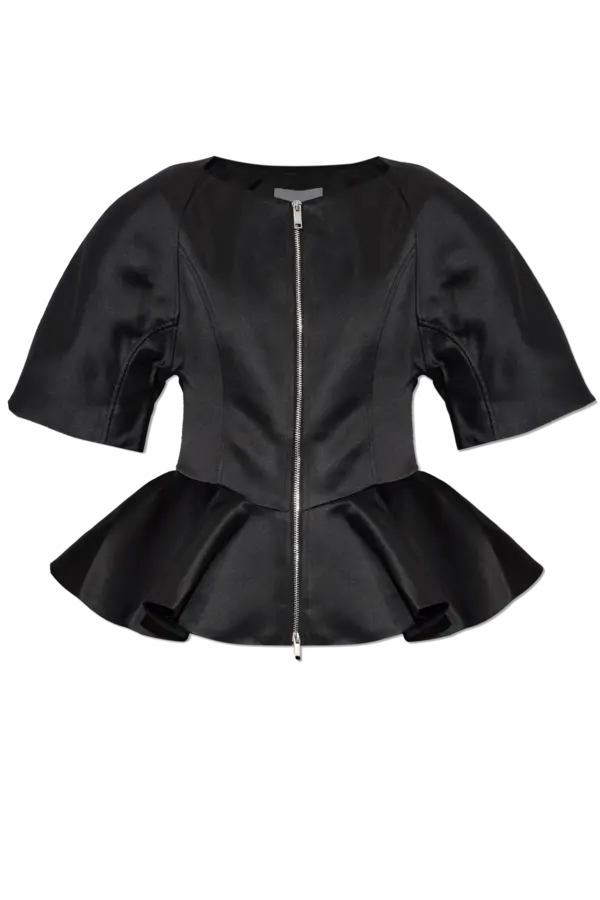 GANNI Peplum Top - Black