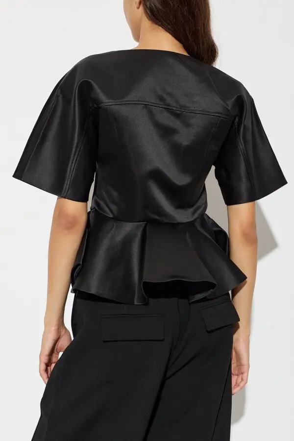 GANNI Peplum Top