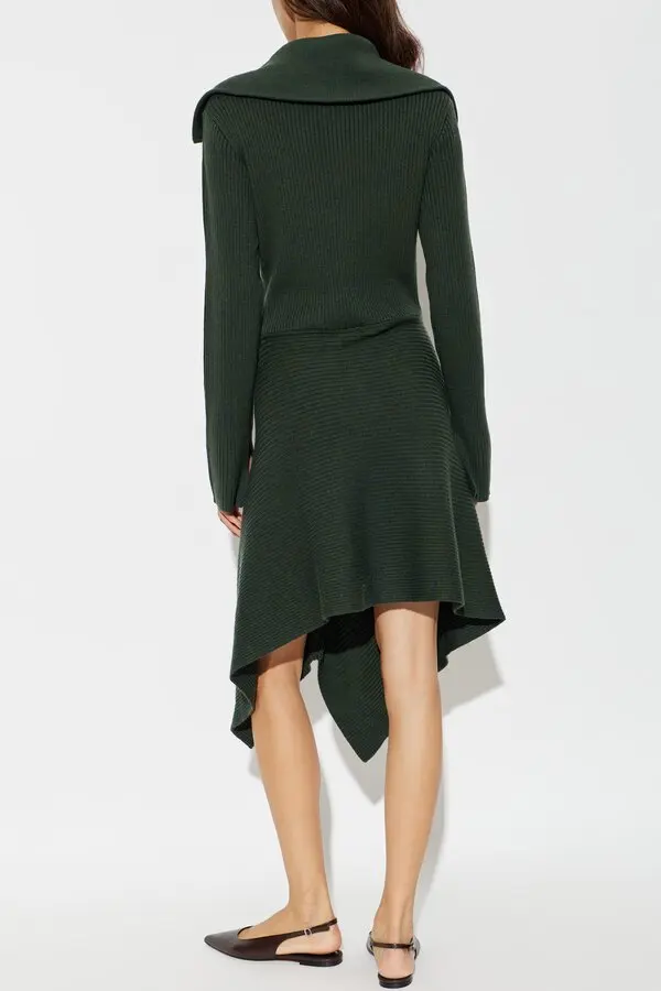 GANNI Wool Turtleneck Dress