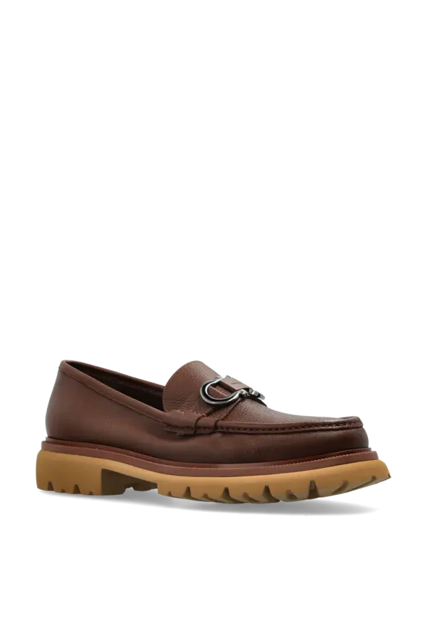 FERRAGAMO Cocoon 2" Leather Loafers