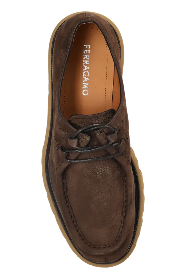 FERRAGAMO Suede Shoes "stanley