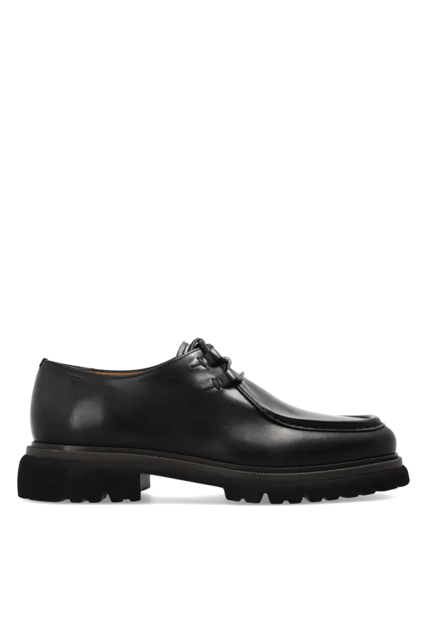 FERRAGAMO Stanley" Leather Shoes - Black
