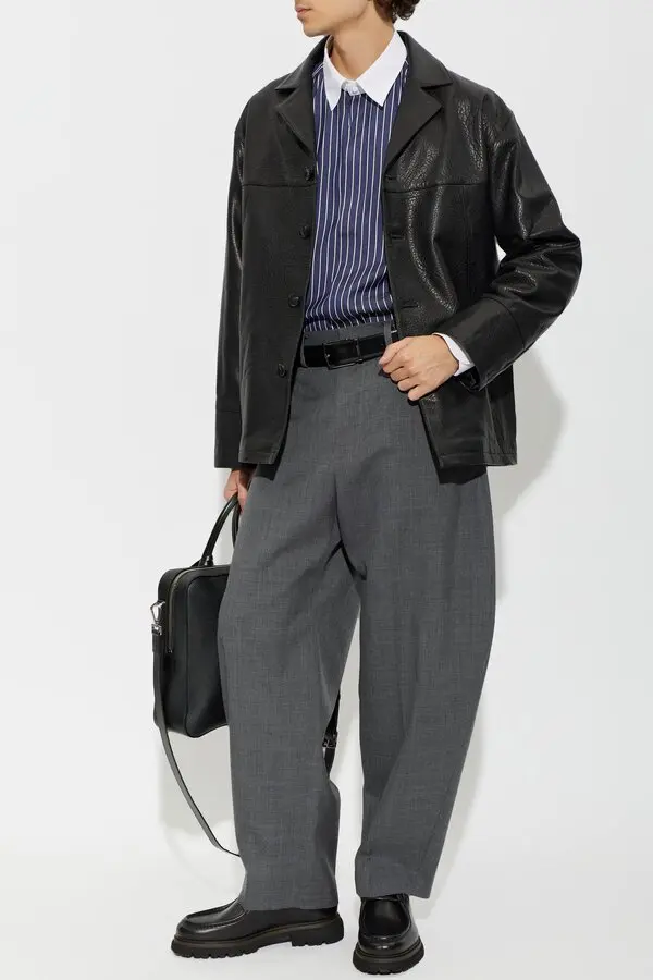FERRAGAMO Stanley" Leather Shoes