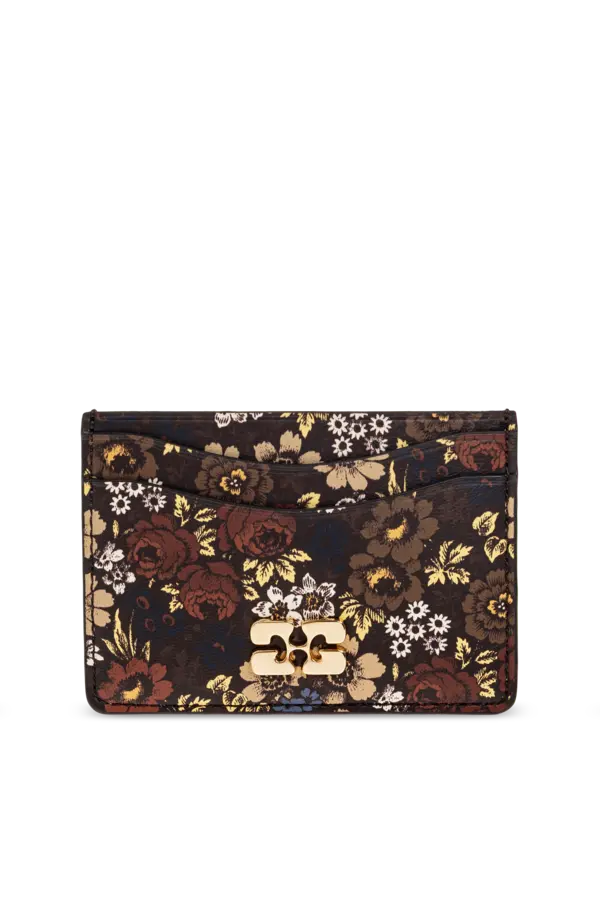 GANNI Card Case With Floral Motif