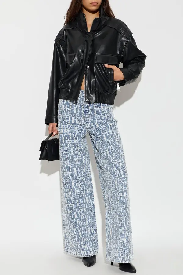 SELF-PORTRAIT Jacket With A Stand-up Collar