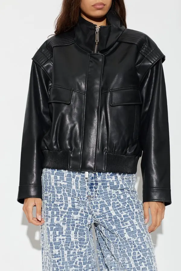 SELF-PORTRAIT Jacket With A Stand-up Collar